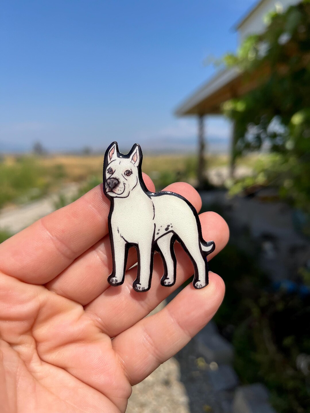 Fridge Dogo Argentino Magnet Gift for Pitbull Dog Lovers, Vet Techs ...