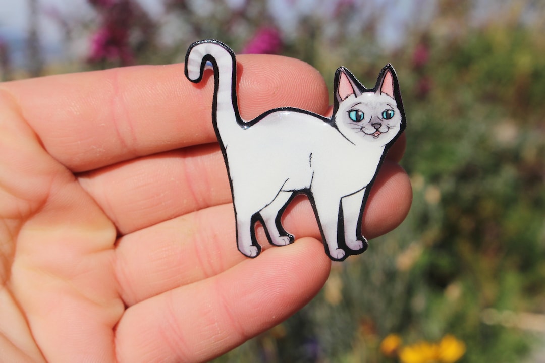 Siamese Cat Magnet: Gift for Lavender Point Cat Lover, Vet Techs ...