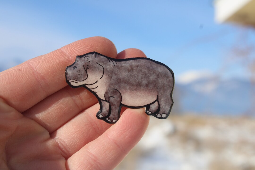 Hippo Magnet: Gift for Hippopotamus Lover, Vet Tech, Veterinarian ...