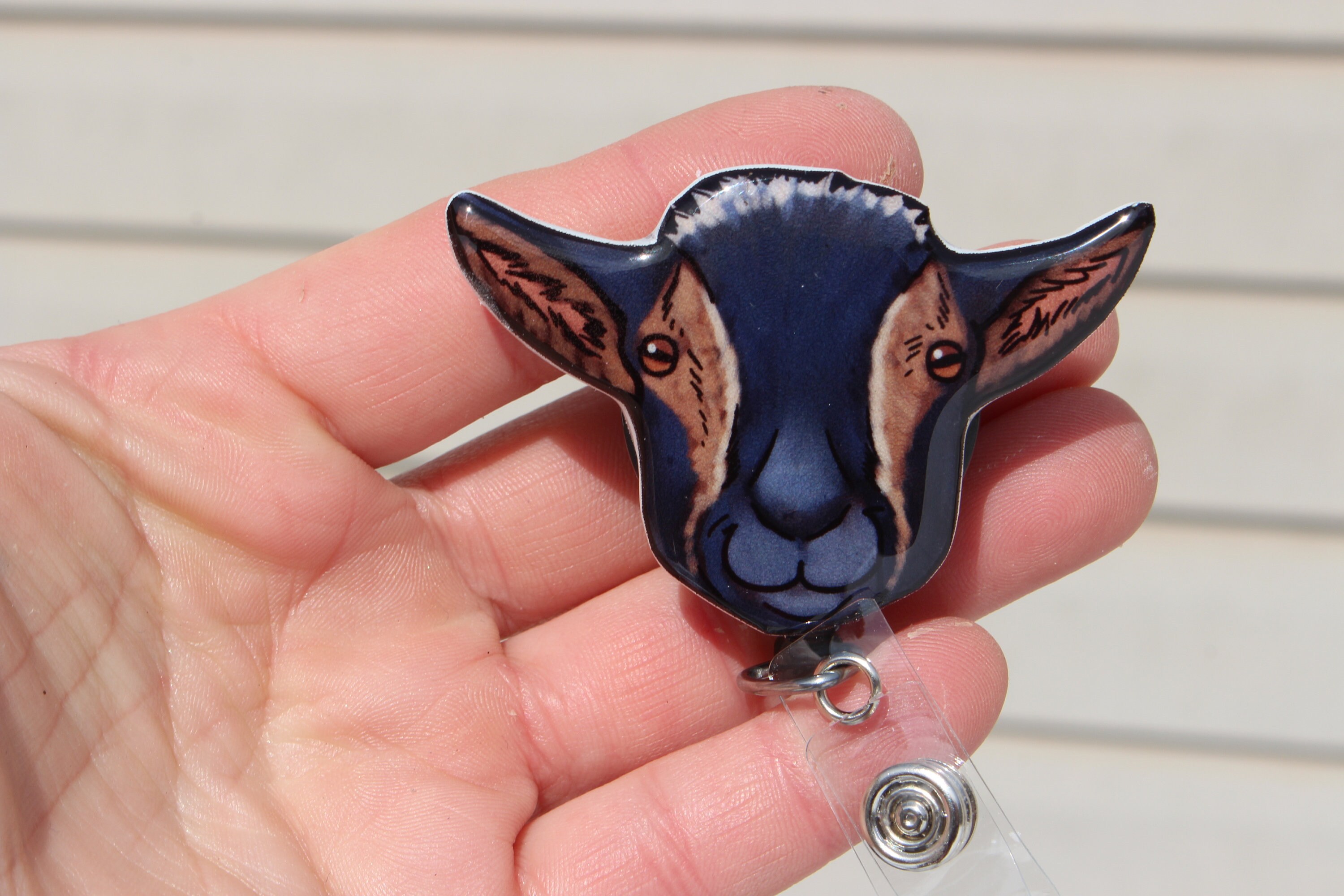 Goat Badge Reel Id Holder Retractable Gift for Goat Lovers | Etsy