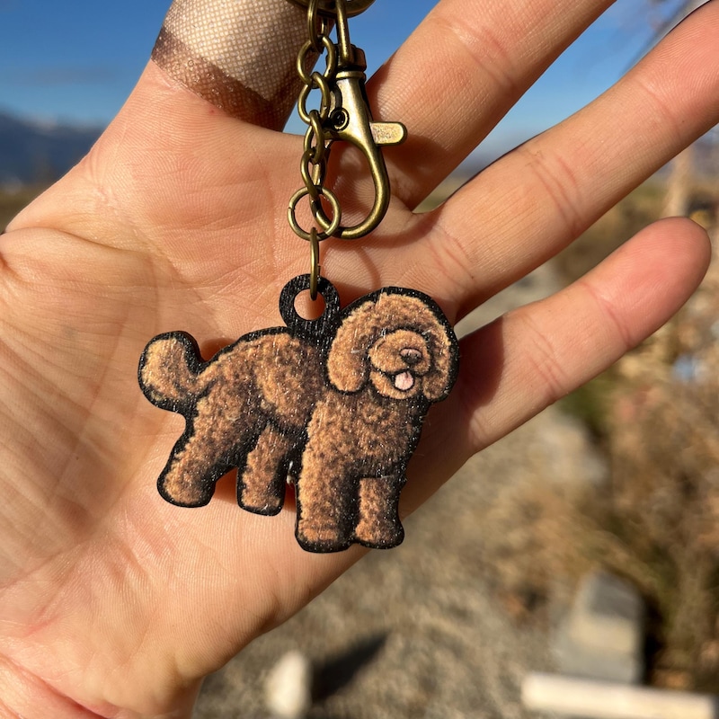 Labradoodle Keychain - Etsy