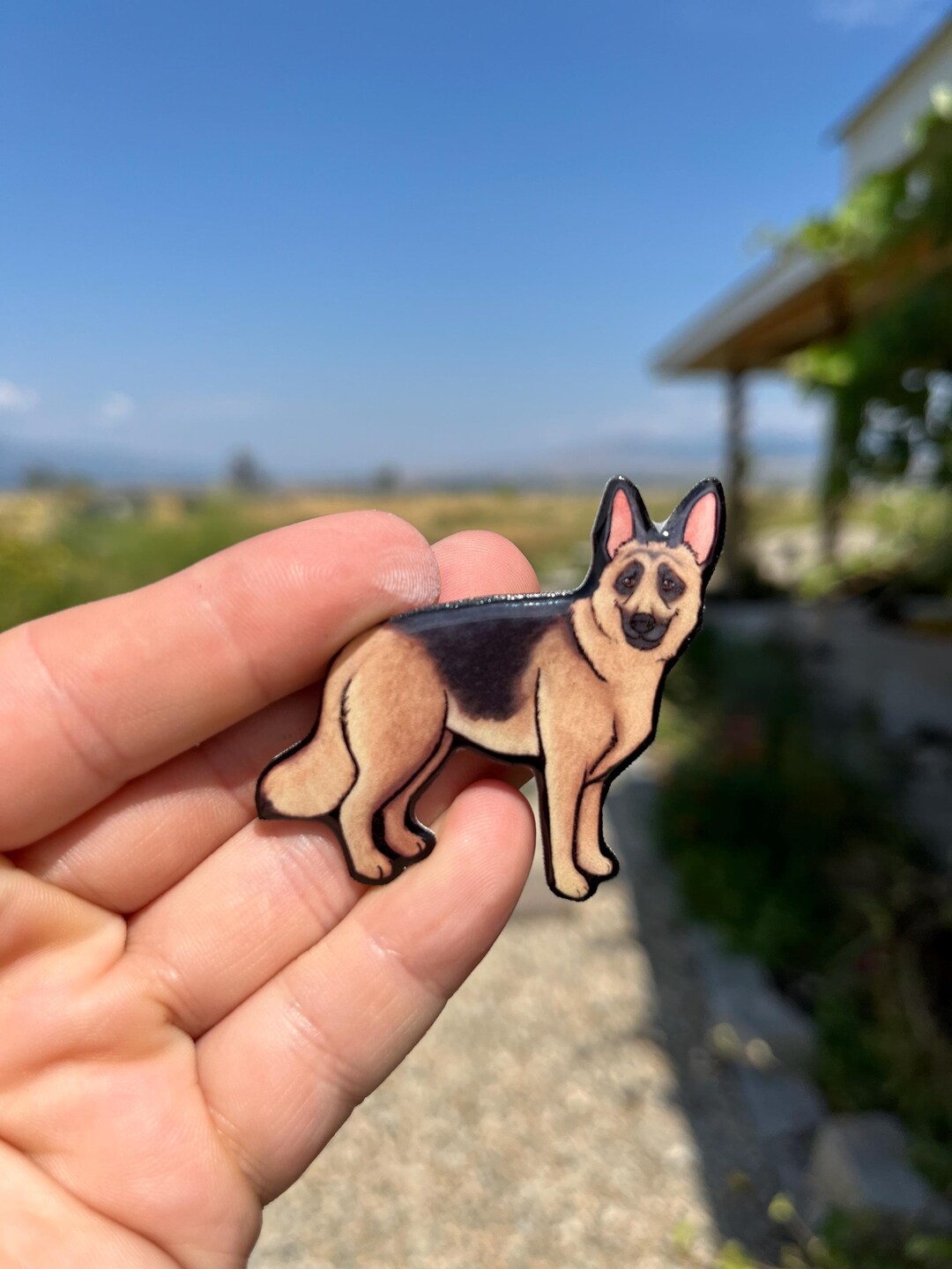 Fridge German Shepherd Magnet: Gift for Dog Lovers, Vet Tech ...