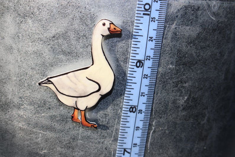 Goose Magnet: Great gift for White goose Farm lover for car | Etsy