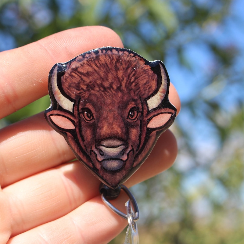 Buffalo Badge Reel - Etsy