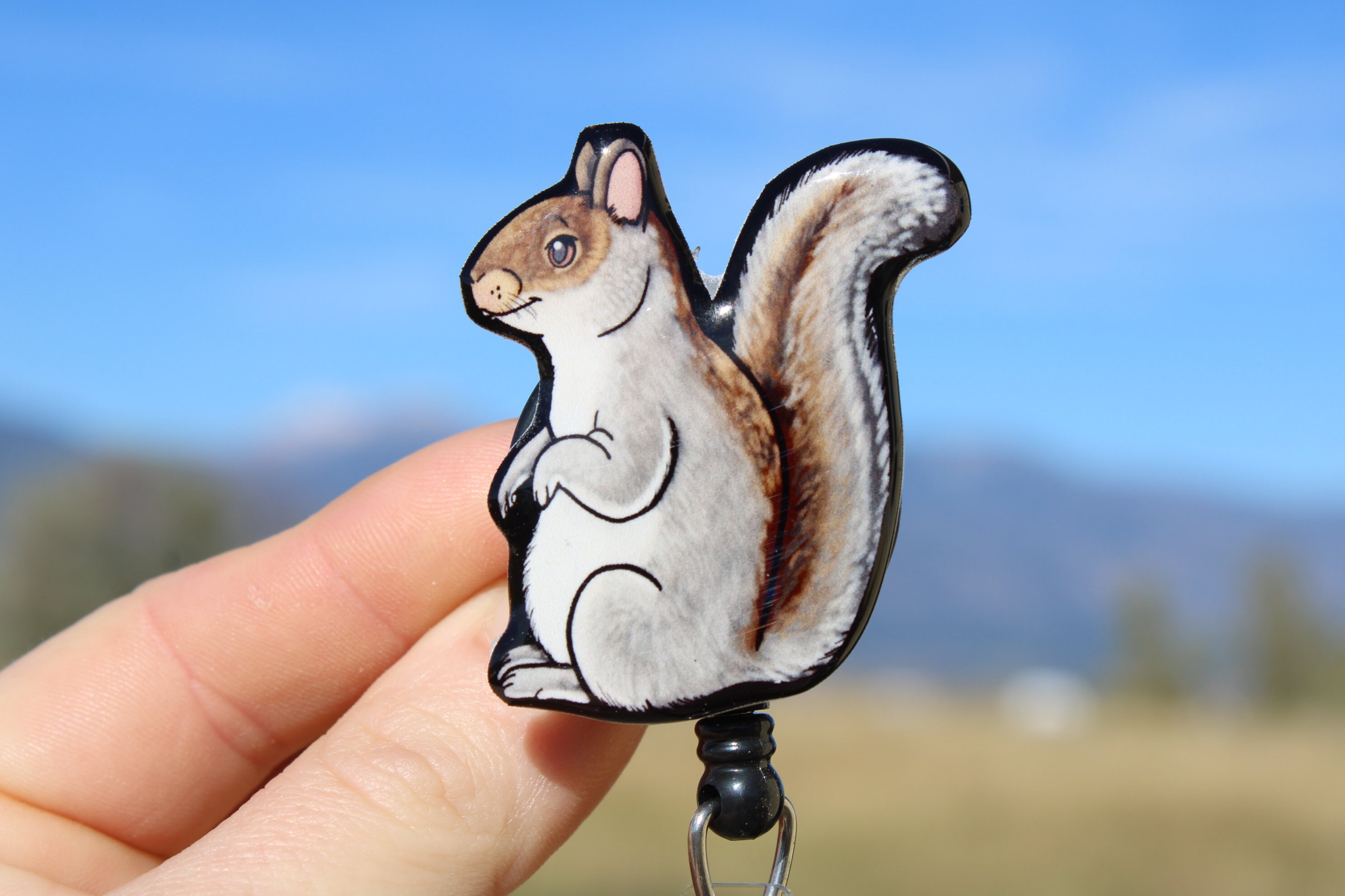 Squirrel Badge Reel Id Holder: Gift for Squirrel Lover Nurse - Etsy