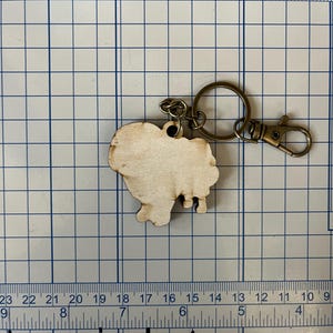 Wood Japanese Chin Keychain: Gift for Dog Lovers, Teachers, Vet Techs ...