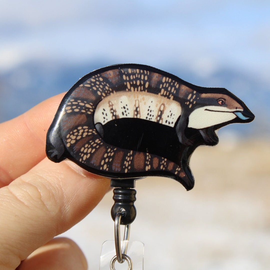 Blue Tongue Skink Badge Reel ID Holder: Gift for Lizard Lovers Nurses ...