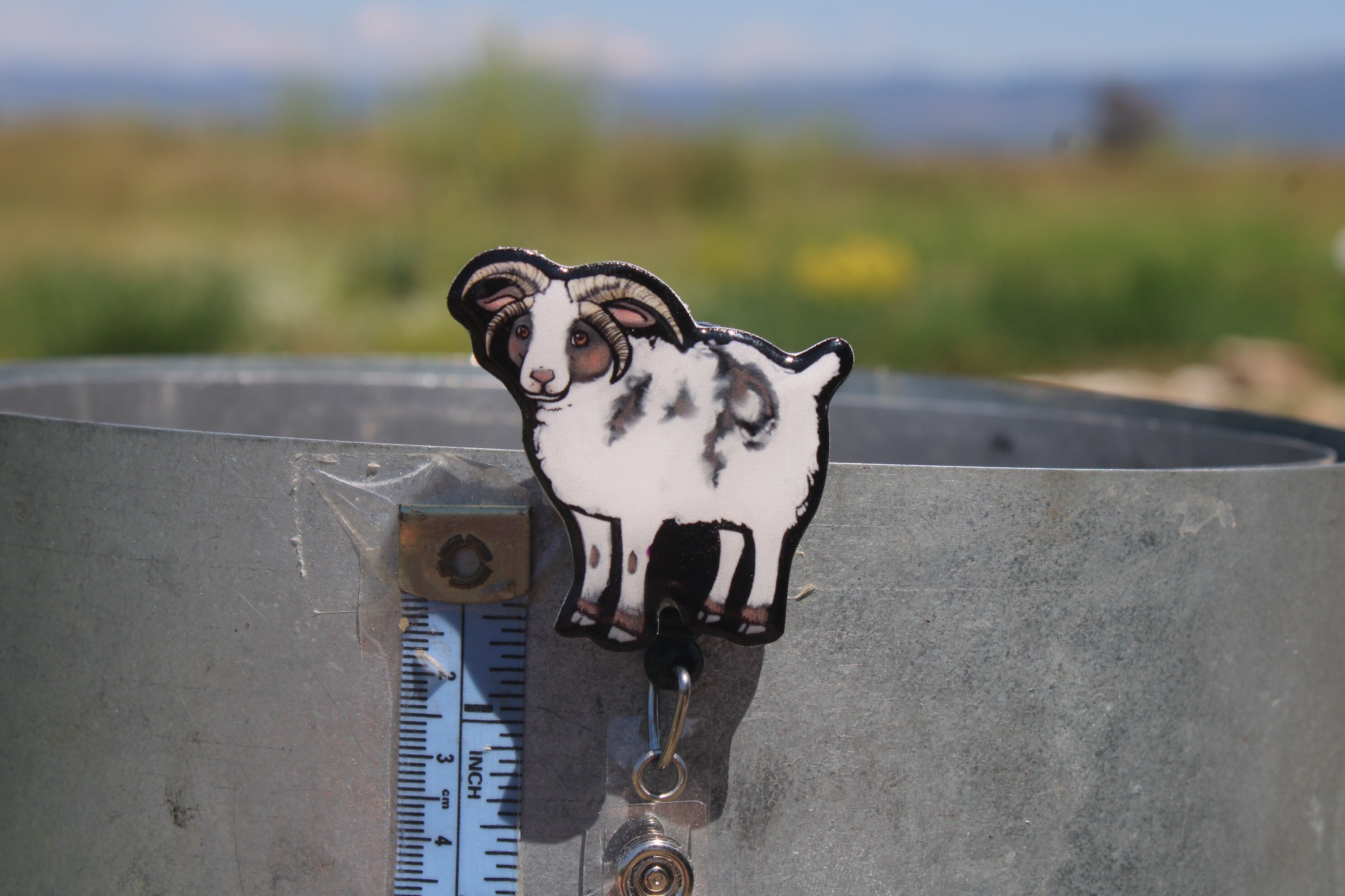 Jacobs Sheep Badge Reel ID Holder: Gift for Lamb Lover Nurse - Etsy