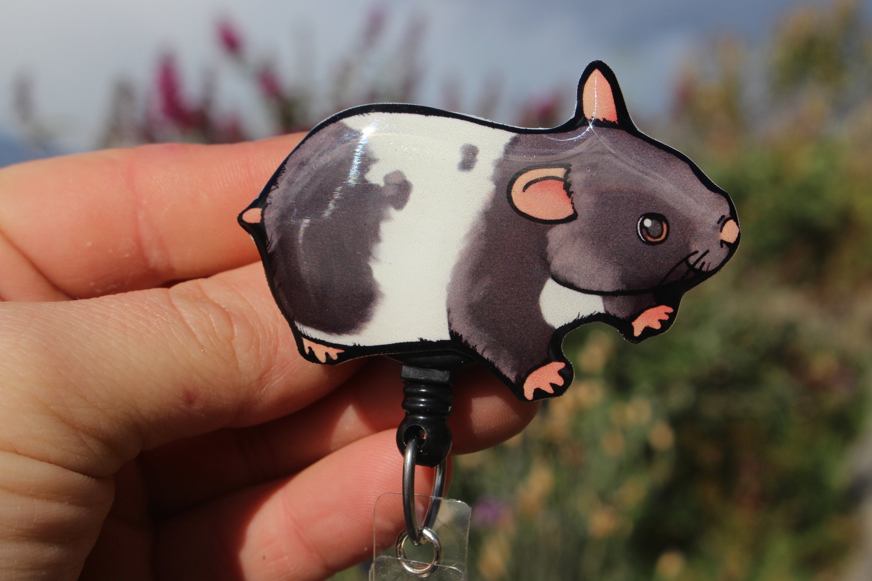 Hamster Badge Reel Id Holder: Gift for Hamster Lover Nurse - Etsy