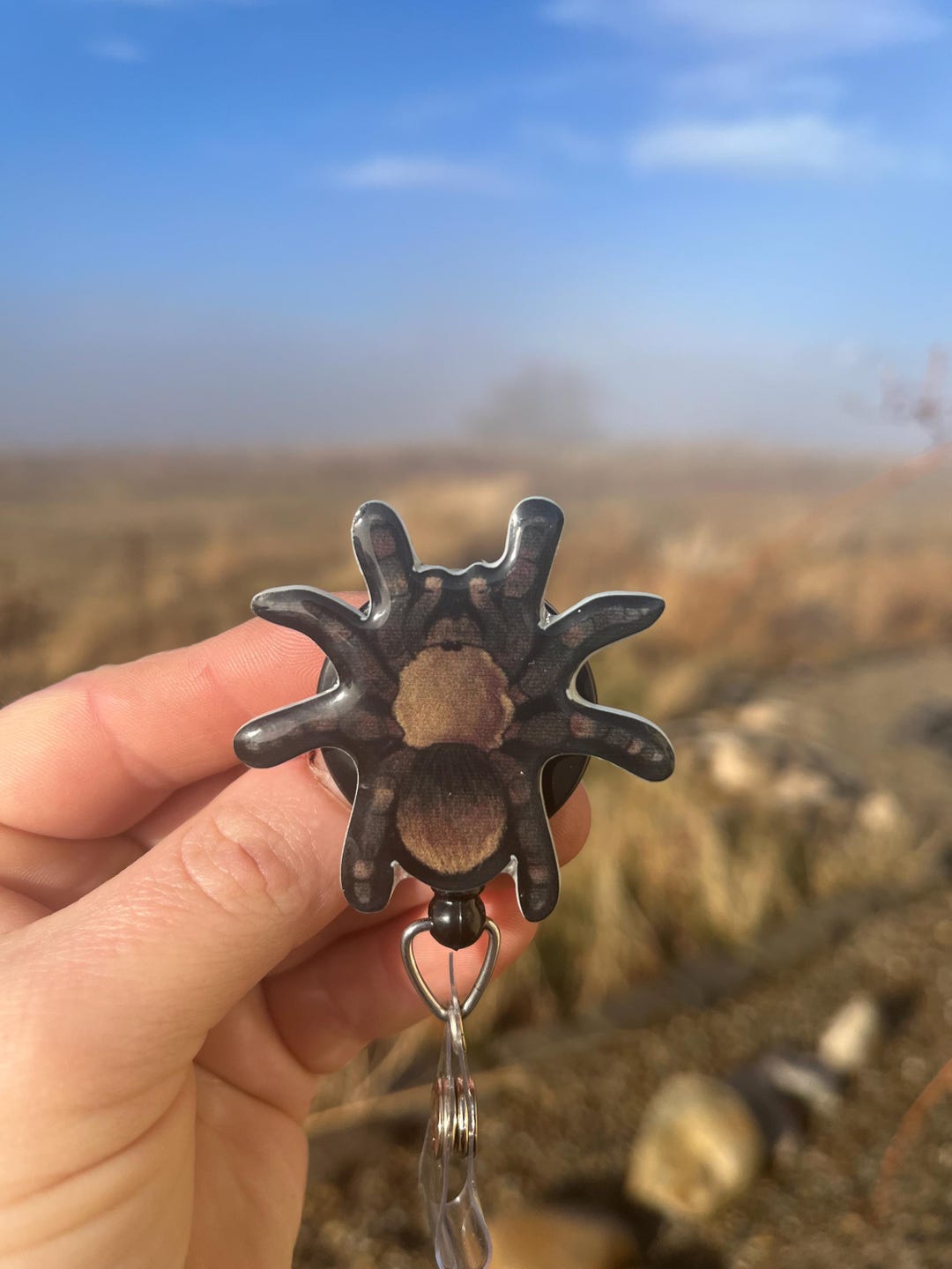 Acrylic Tarantula Badge Reel ID Holder: Gift for Spider Lovers, Nurses ...