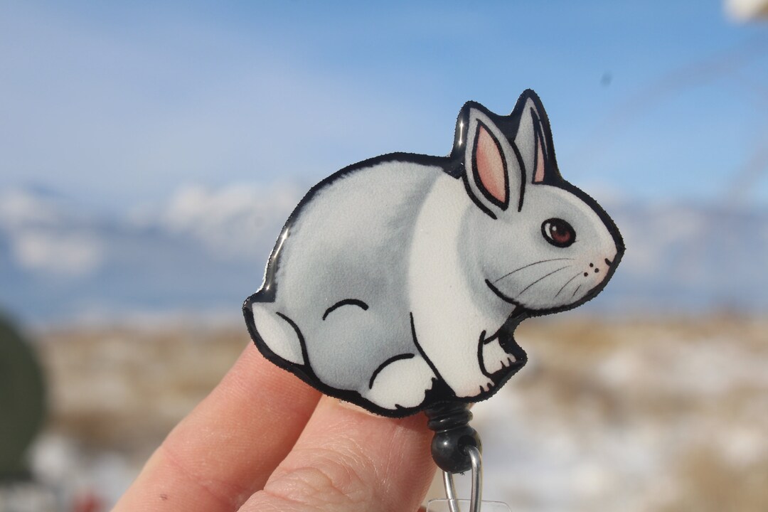 Dutch Bunny Rabbit Badge Reel Id Holder: Retractable Gift for Nurses ...