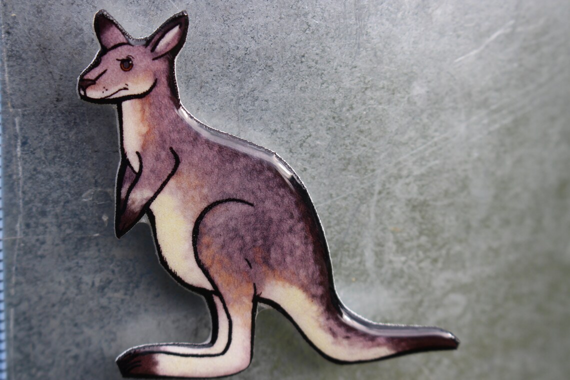 Kangaroo Magnet: Gift for Kangaroo Lovers or Kangaroo - Etsy