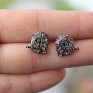 Albino Ball Python Earring : Stainless Steel Posts for Sensitive Ears ...