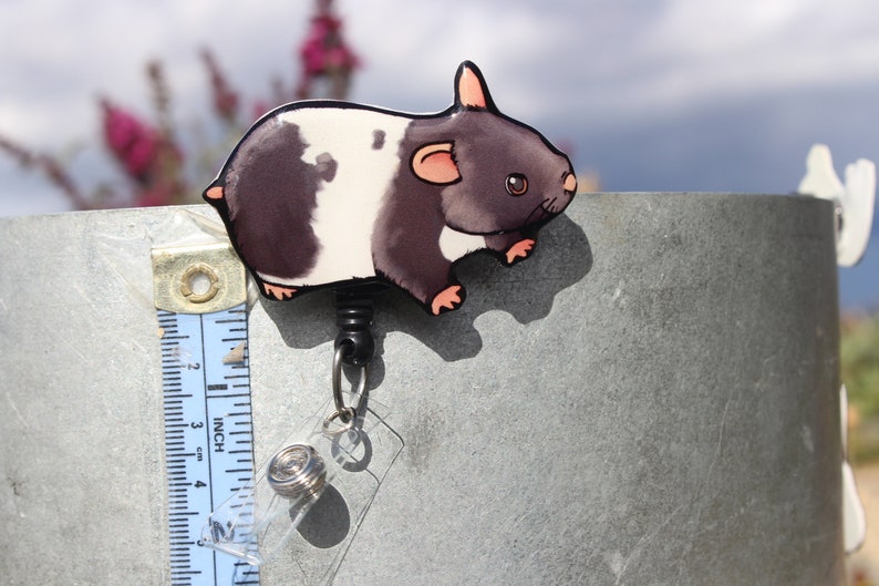 Hamster Badge Reel Id Holder: Gift for Hamster Lover Nurse - Etsy