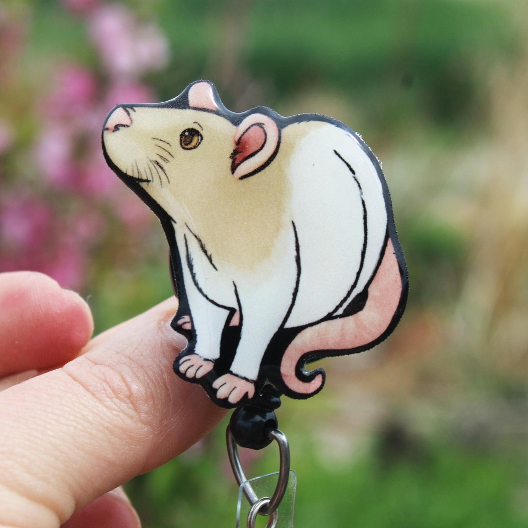 Rat Badge Reel ID Holder: Gift for Nurses, Teacher, Vet Techs ...