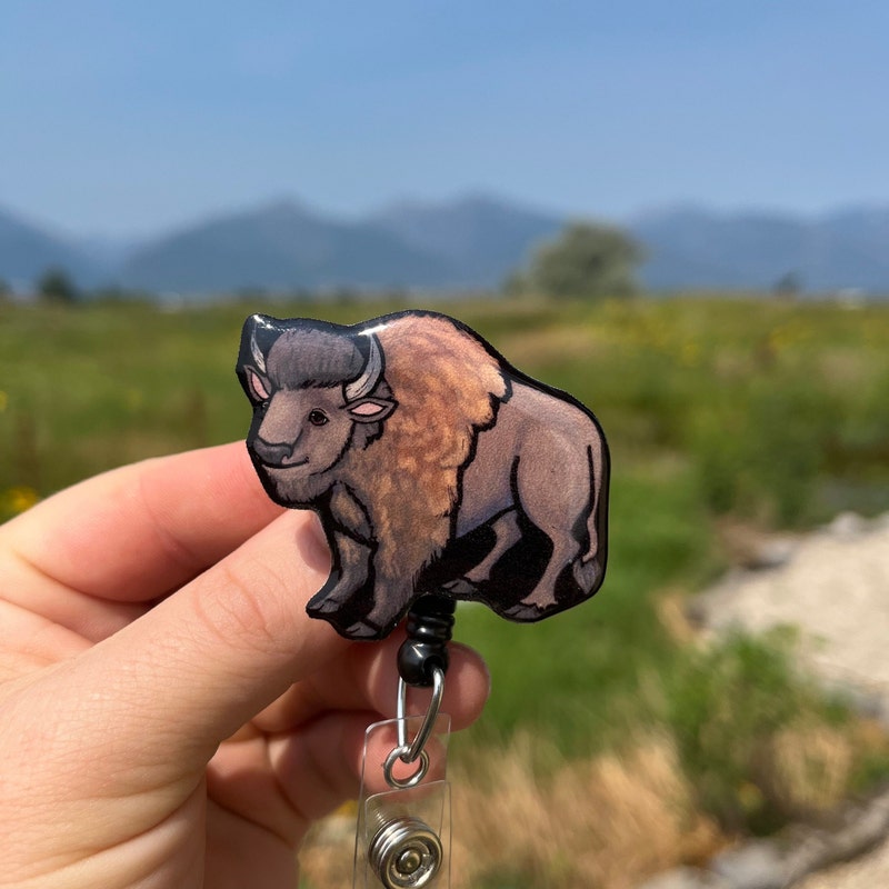 Buffalo Badge Reel - Etsy