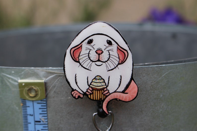 Dumbo Rat Badge Reel ID Holder: Gift for Nurses CNA HCA Vet - Etsy