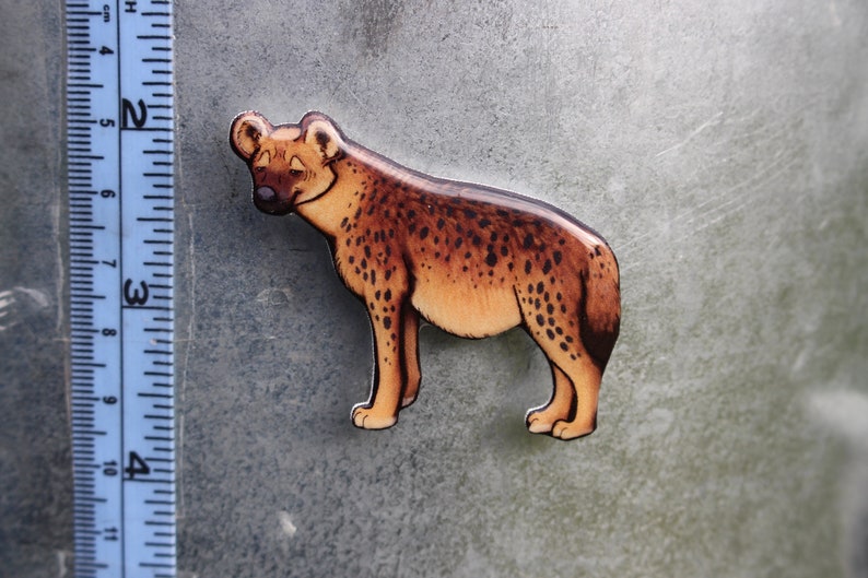Spotted Hyena Magnet: Gift for Hyena Lovers or Hyena | Etsy