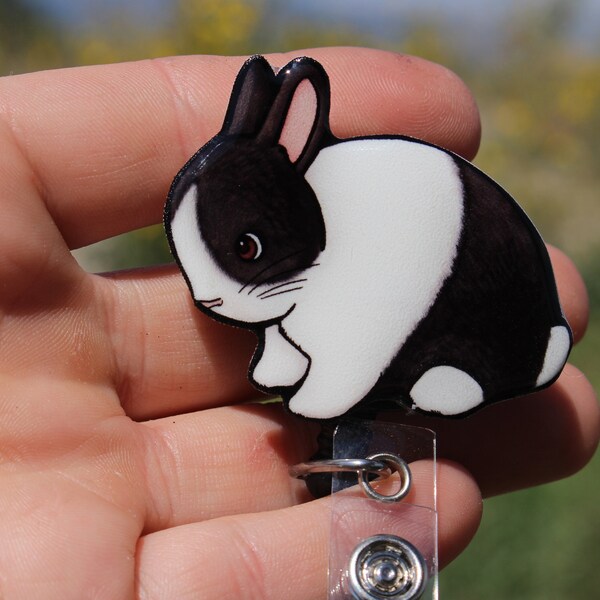 Rabbit Badge - Etsy
