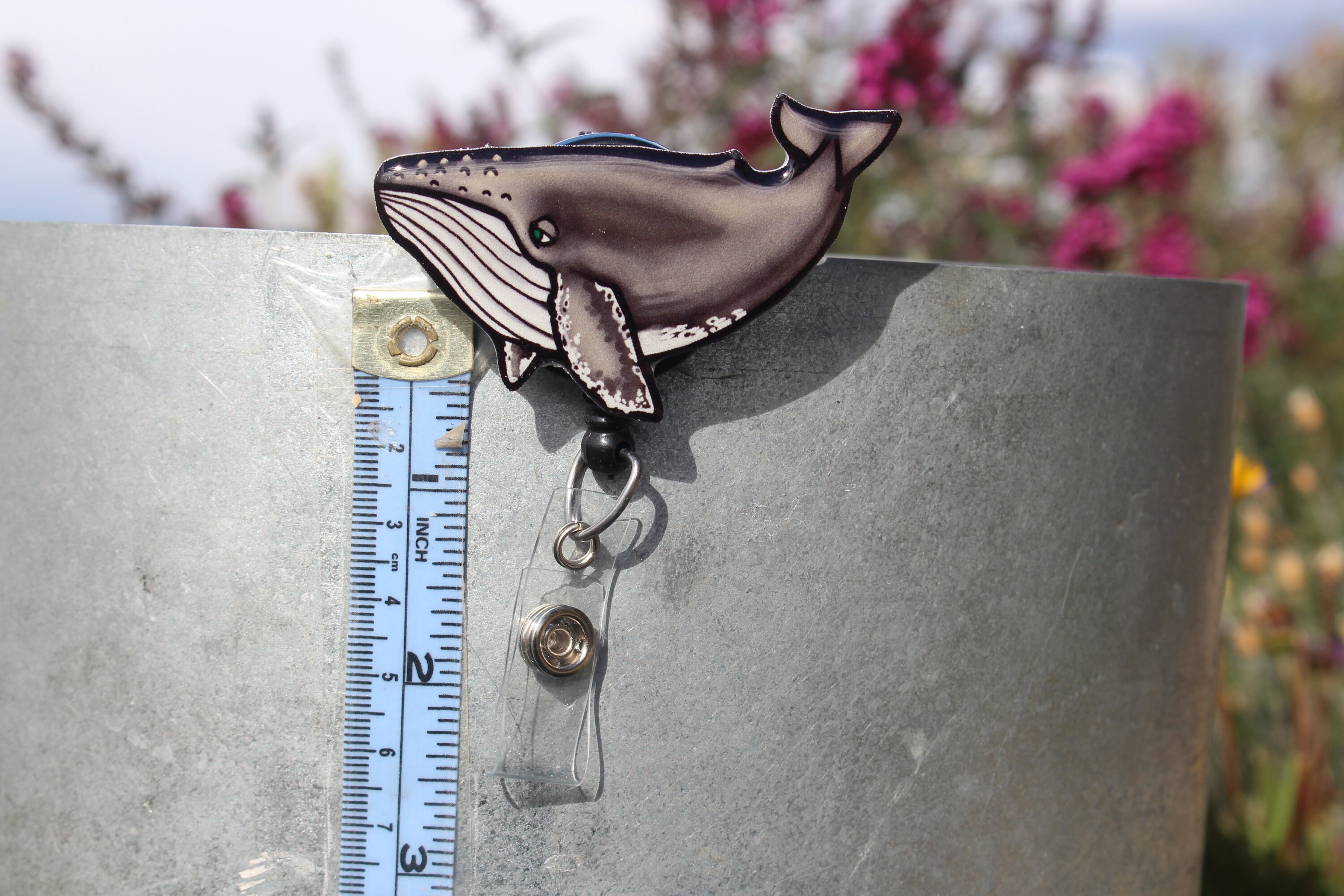 Humpback Whale Badge Reel Id Holder: Gift for Ocean Lovers | Etsy