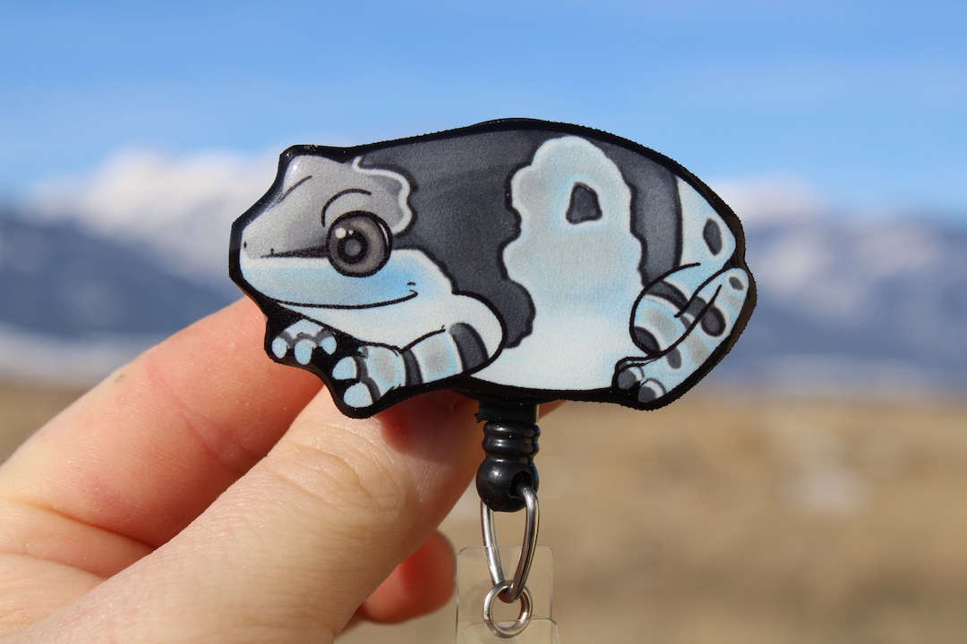 Milk Frog Badge Reel Id Holder: Gift for Frog Lovers, Vet Techs ...