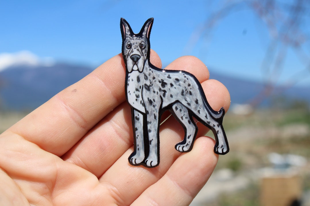 Merle Great Dane Magnet: Gift for Dog Lovers, Vet Techs, Teachers ...