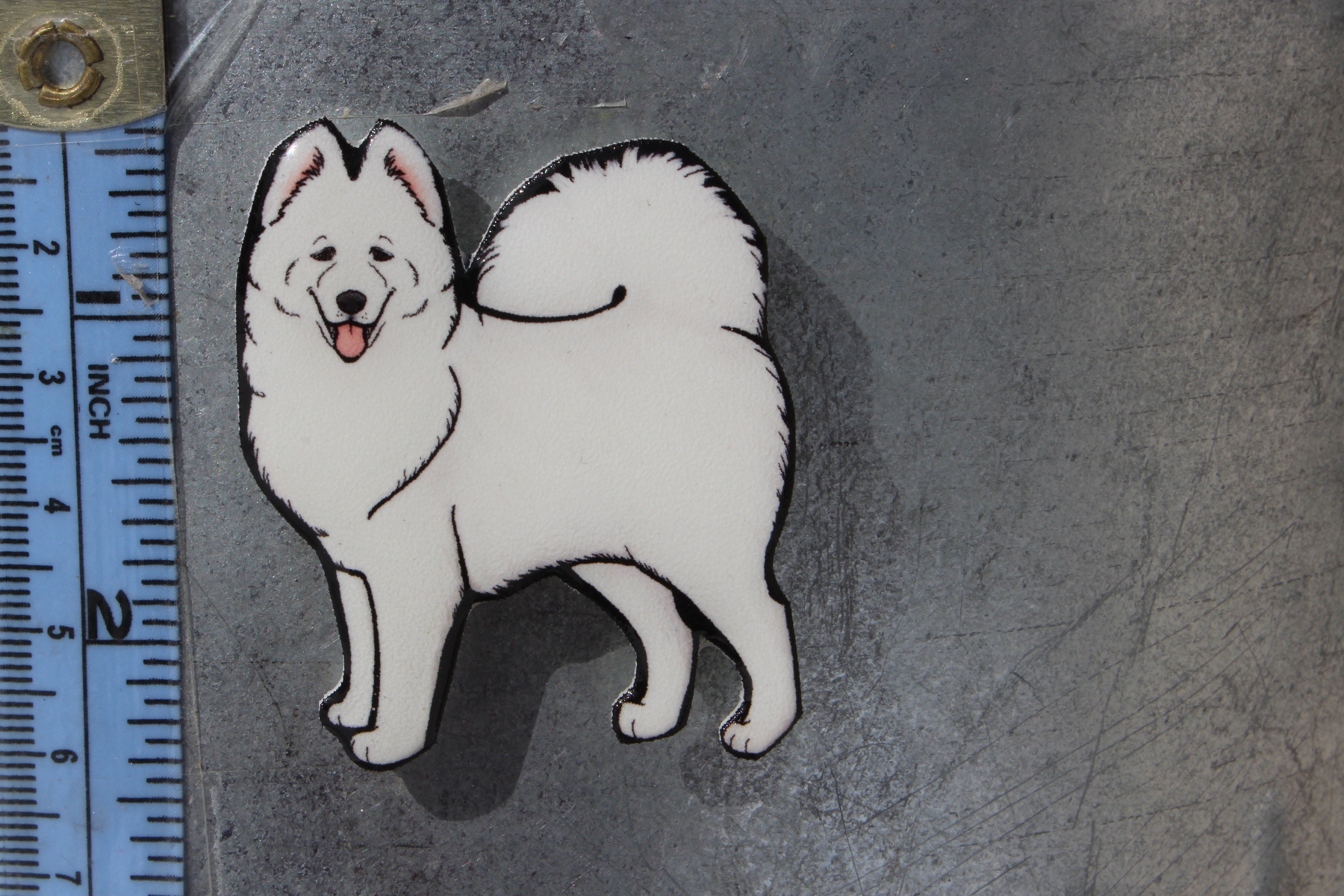 American Eskimo Dog Magnet: Gift for Dog Lovers or Shepherd - Etsy UK
