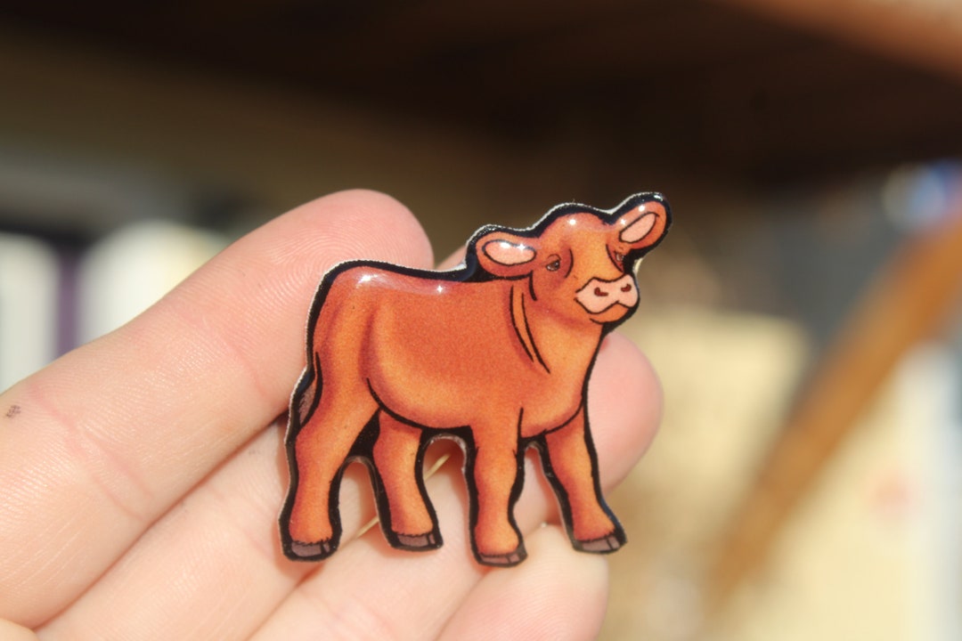 Red Angus Calf Magnet: Gift for Farmer Cow Lover or Loss Memorial Cute ...