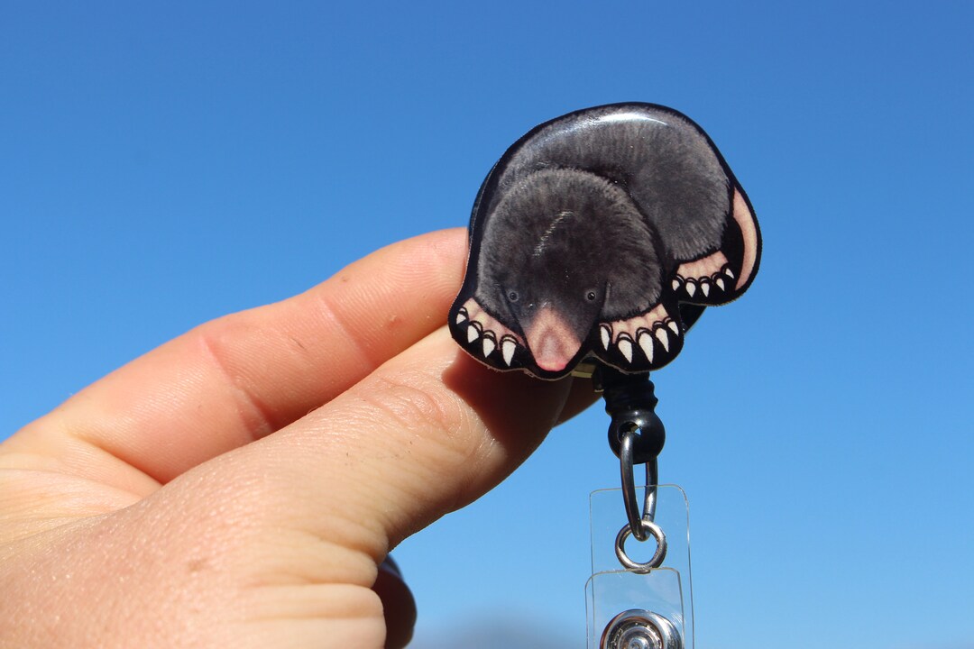 Mole Badge Reel ID Holder: Gift for Mole Lovers, Nurses, Vet Techs ...
