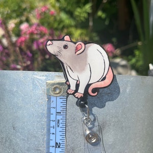 Rat Badge Reel ID Holder: Gift for Nurses, Teacher, Vet Techs ...