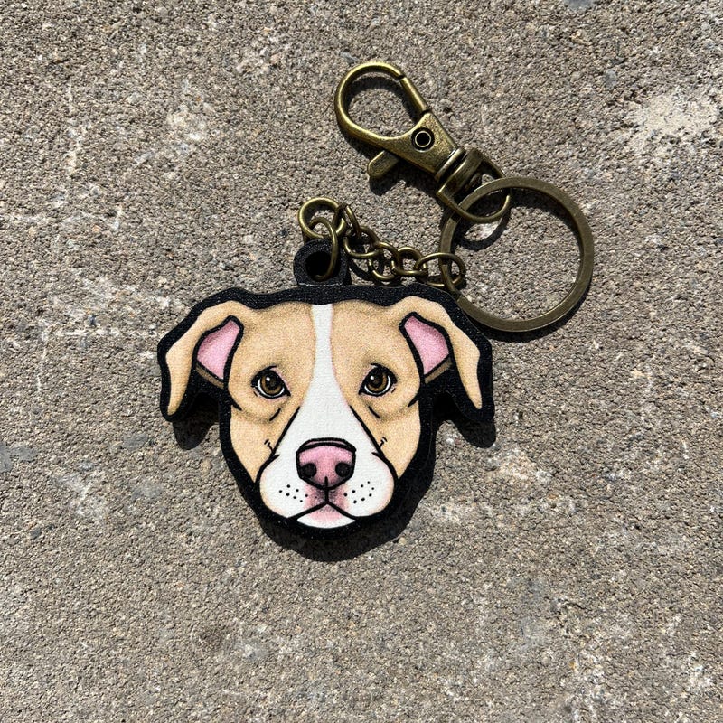 Dog Keychain - Etsy