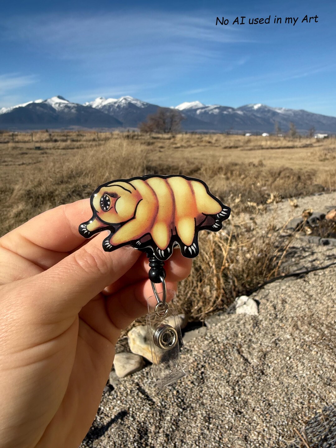 Tardigrade Water Bear Badge Reel ID Holder: Gift for Animal Lovers ...