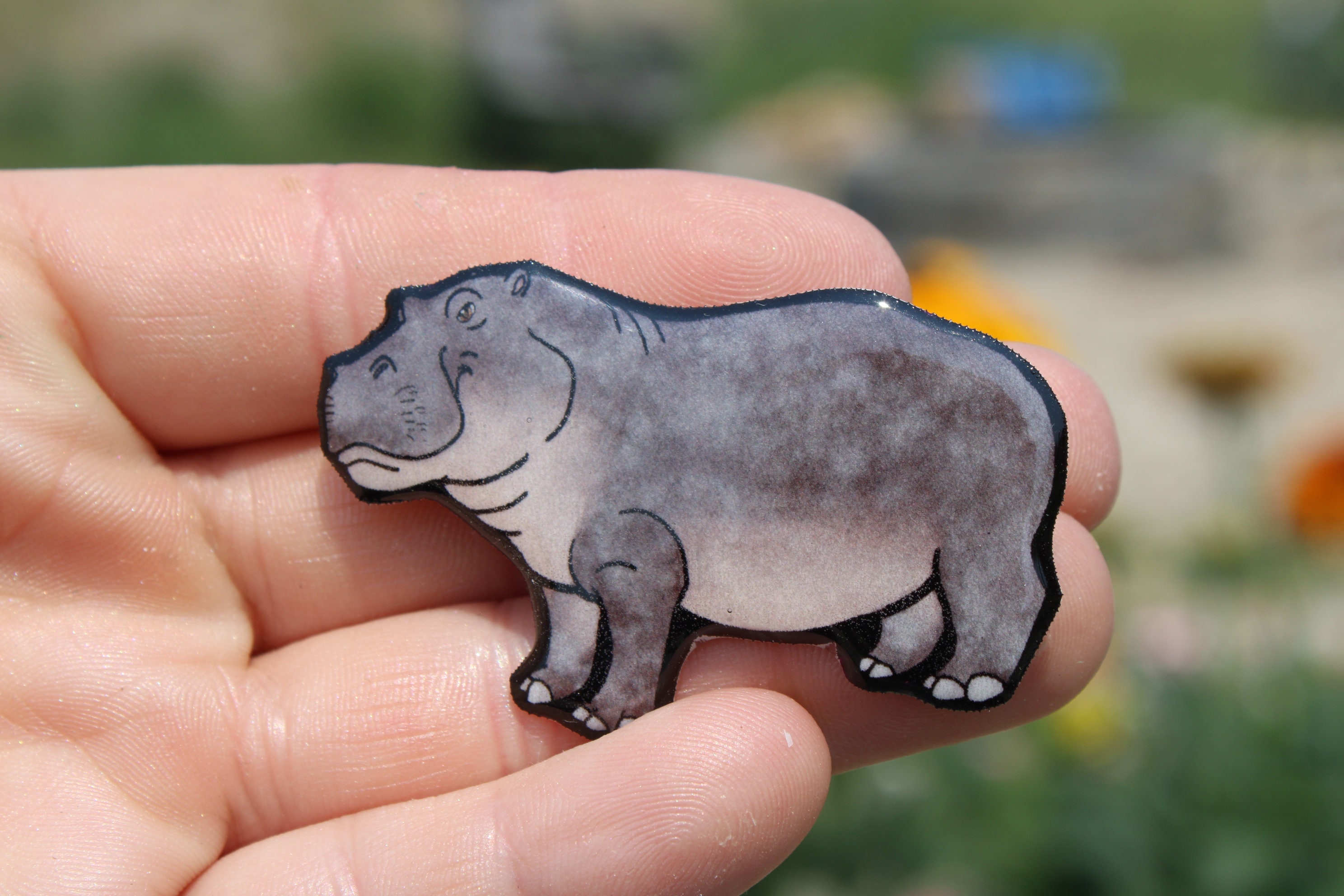 Hippo Magnet: Gift for Hippopotamus Lover Vet Tech | Etsy