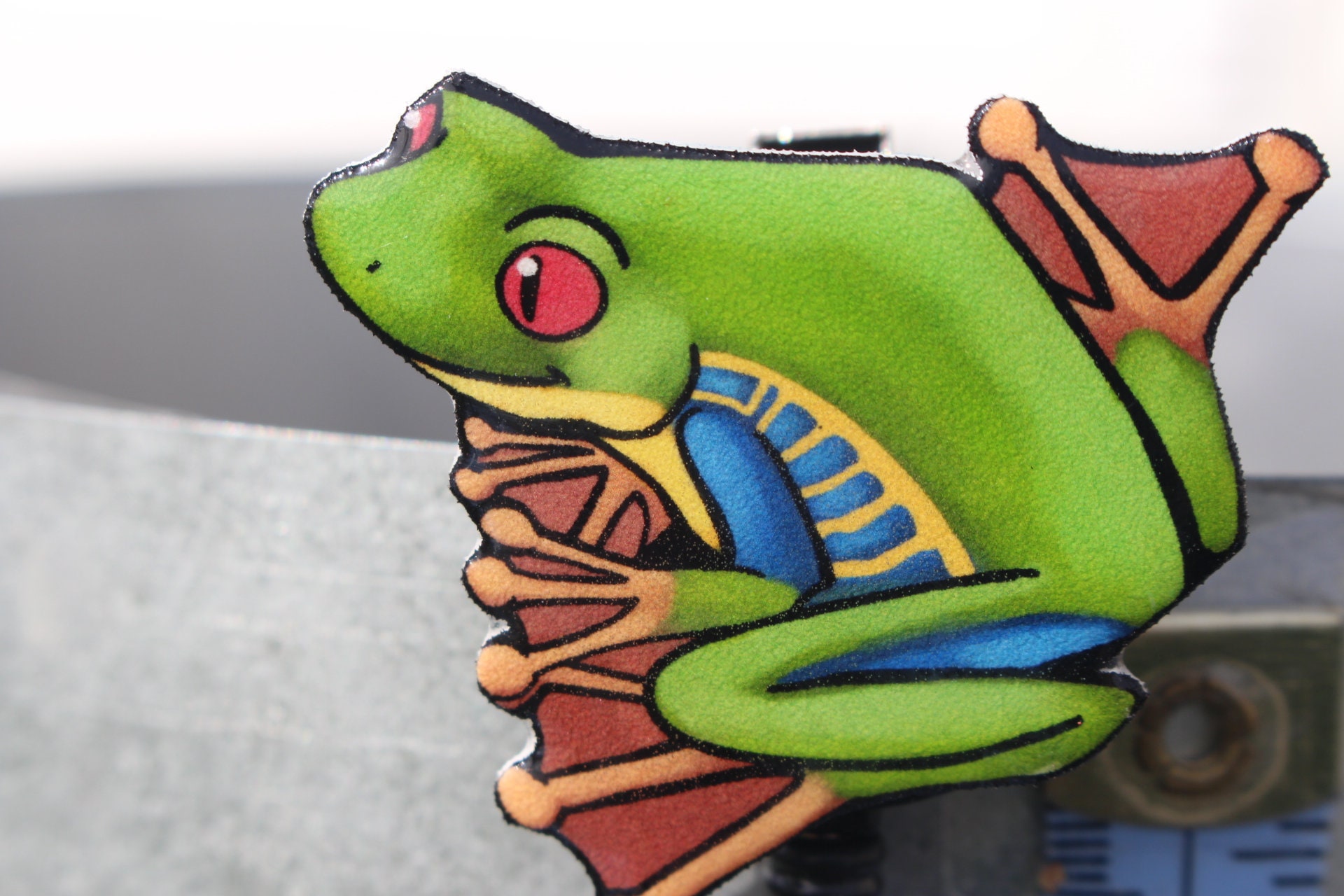 Tree Frog Badge Reel ID holder: Gift for teachers nurses vet | Etsy