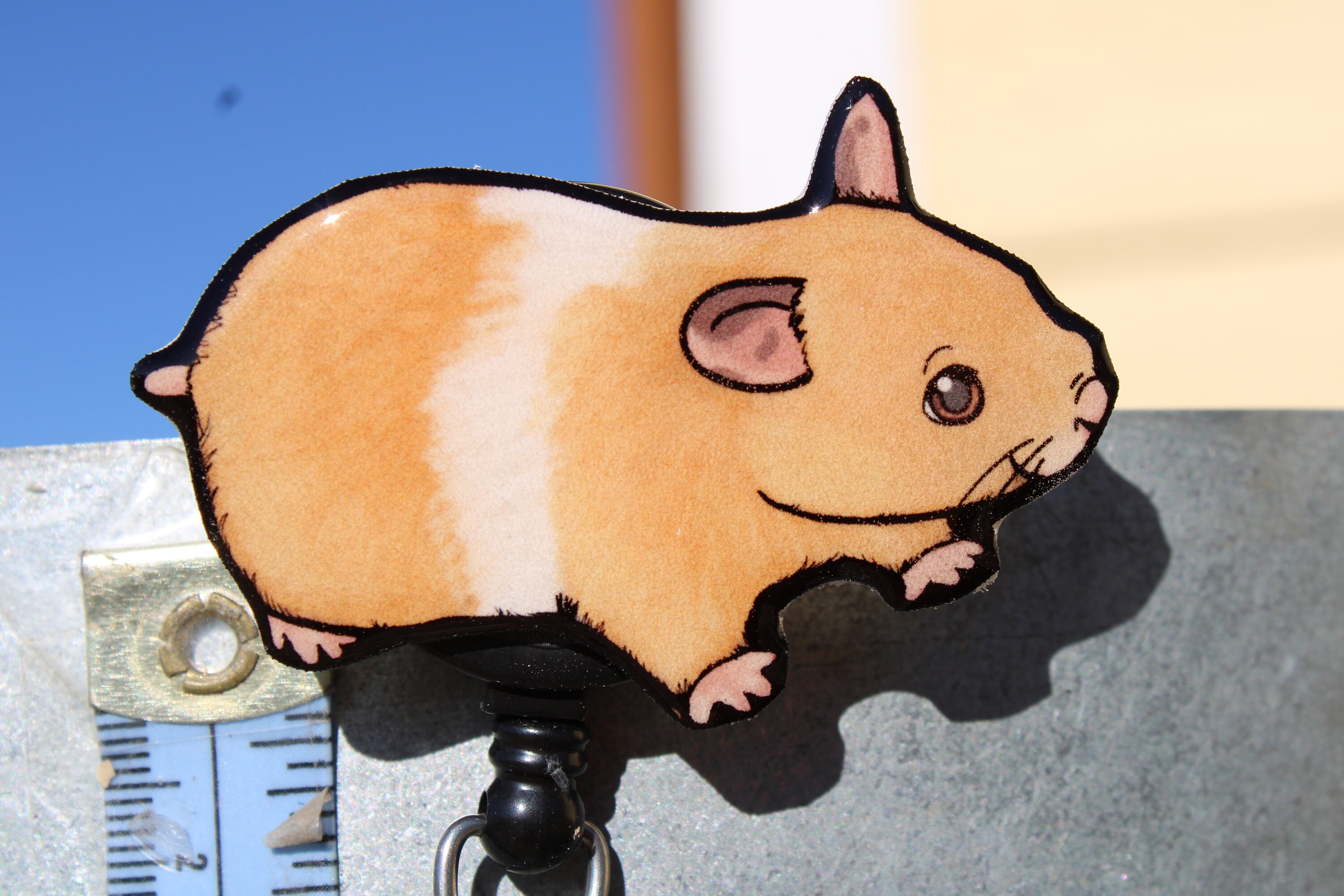 Hamster Badge Reel Id Holder: Gift for Hamster Lover Nurse - Etsy UK