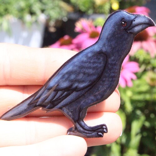 Raven Magnet - Etsy