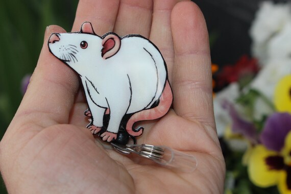 Rat Retractable ID Badge holder for prepunch badges 33 inch | Etsy