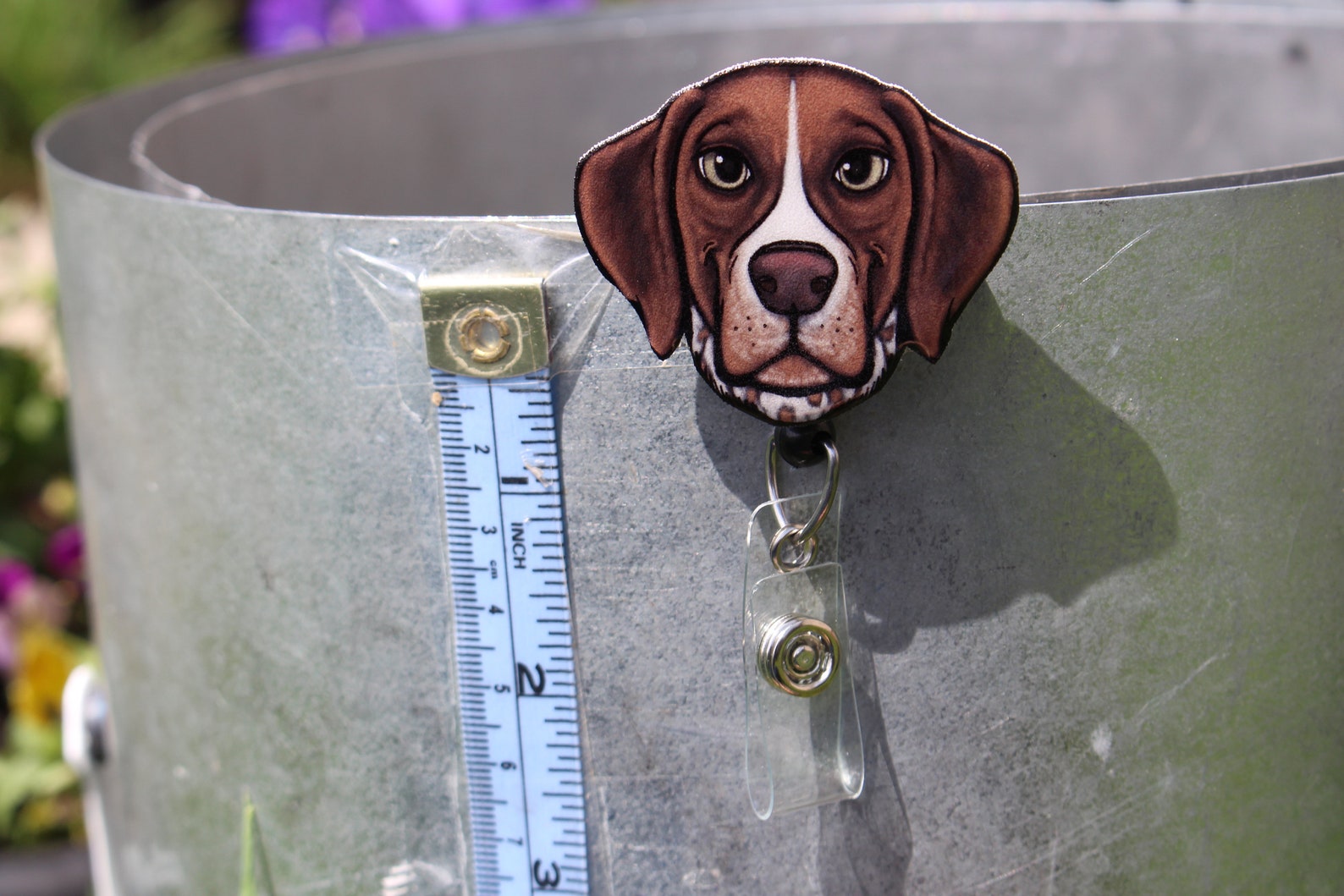 German Shorthair Pointer Badge Reel ID Holder: Gift for Dog - Etsy
