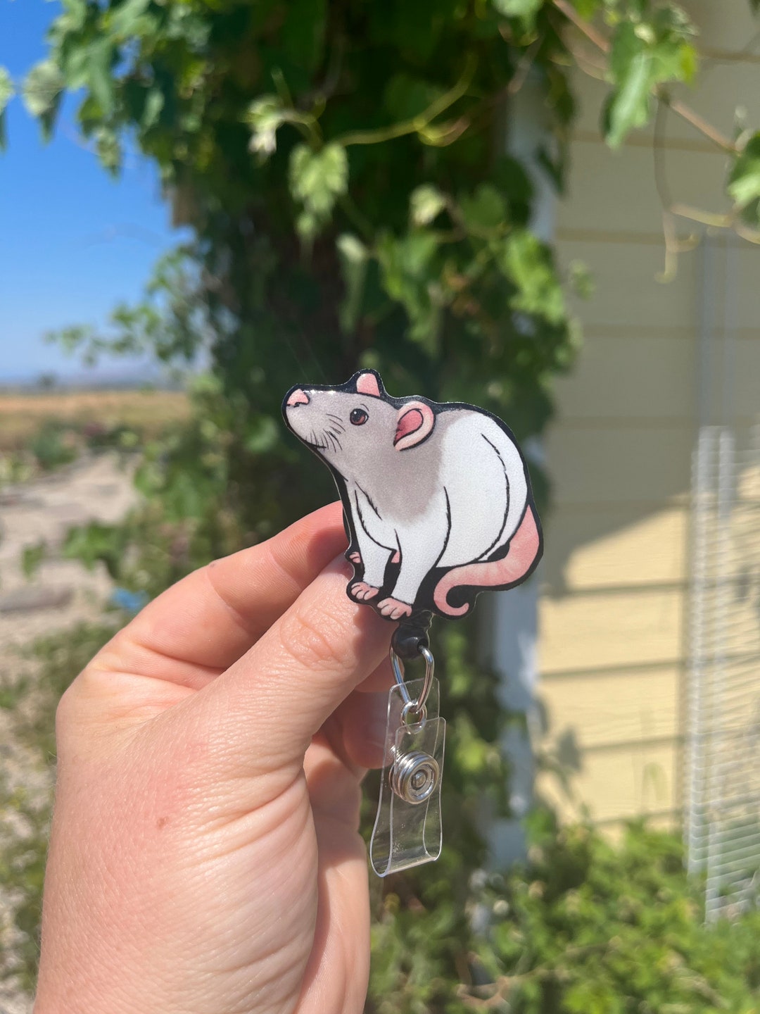 Rat Badge Reel ID Holder: Gift for Nurses, Teacher, Vet Techs ...