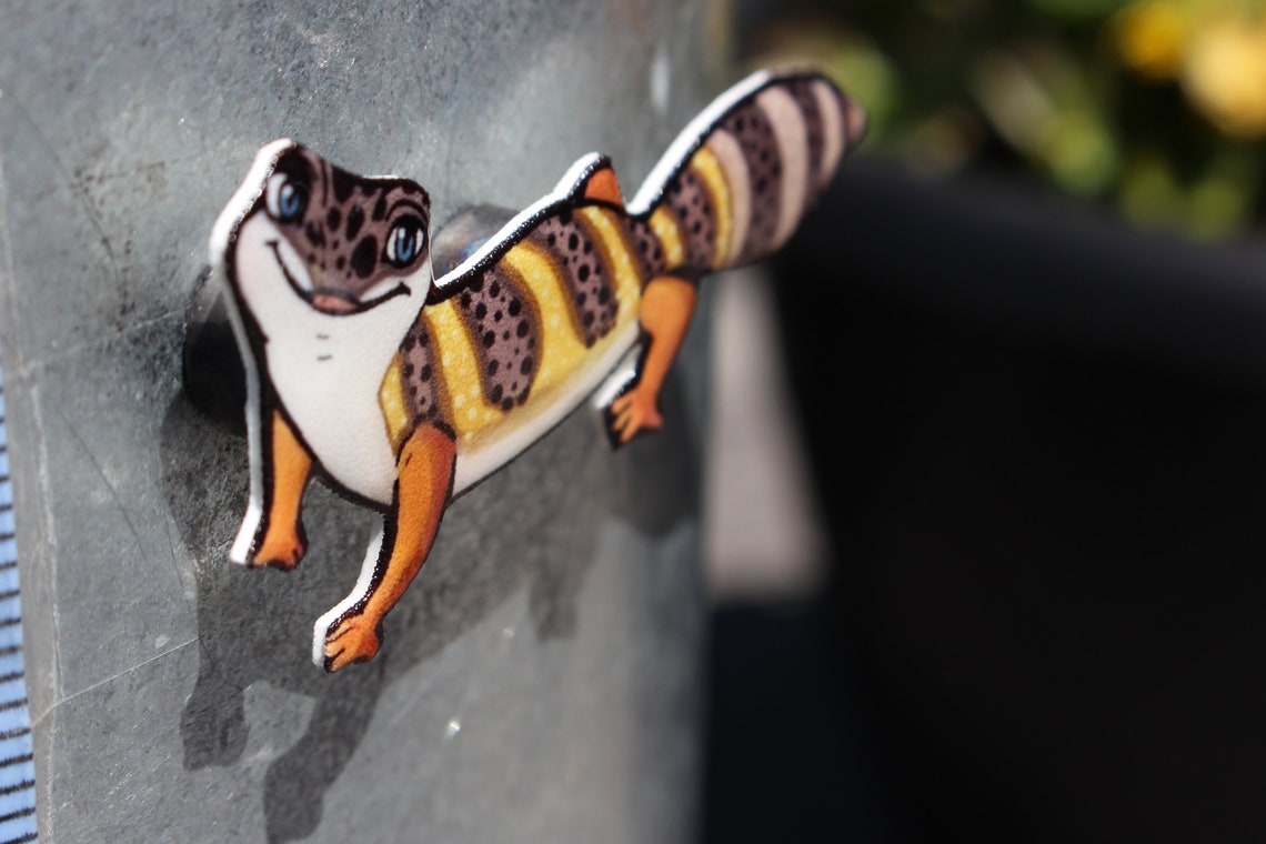 Leopard Gecko Magnet Gift for Lizard Lover for Locker or - Etsy