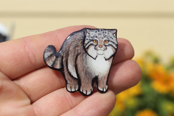 Pallas Cat Magnet: Gift for Cat Lovers Vet Techs | Etsy