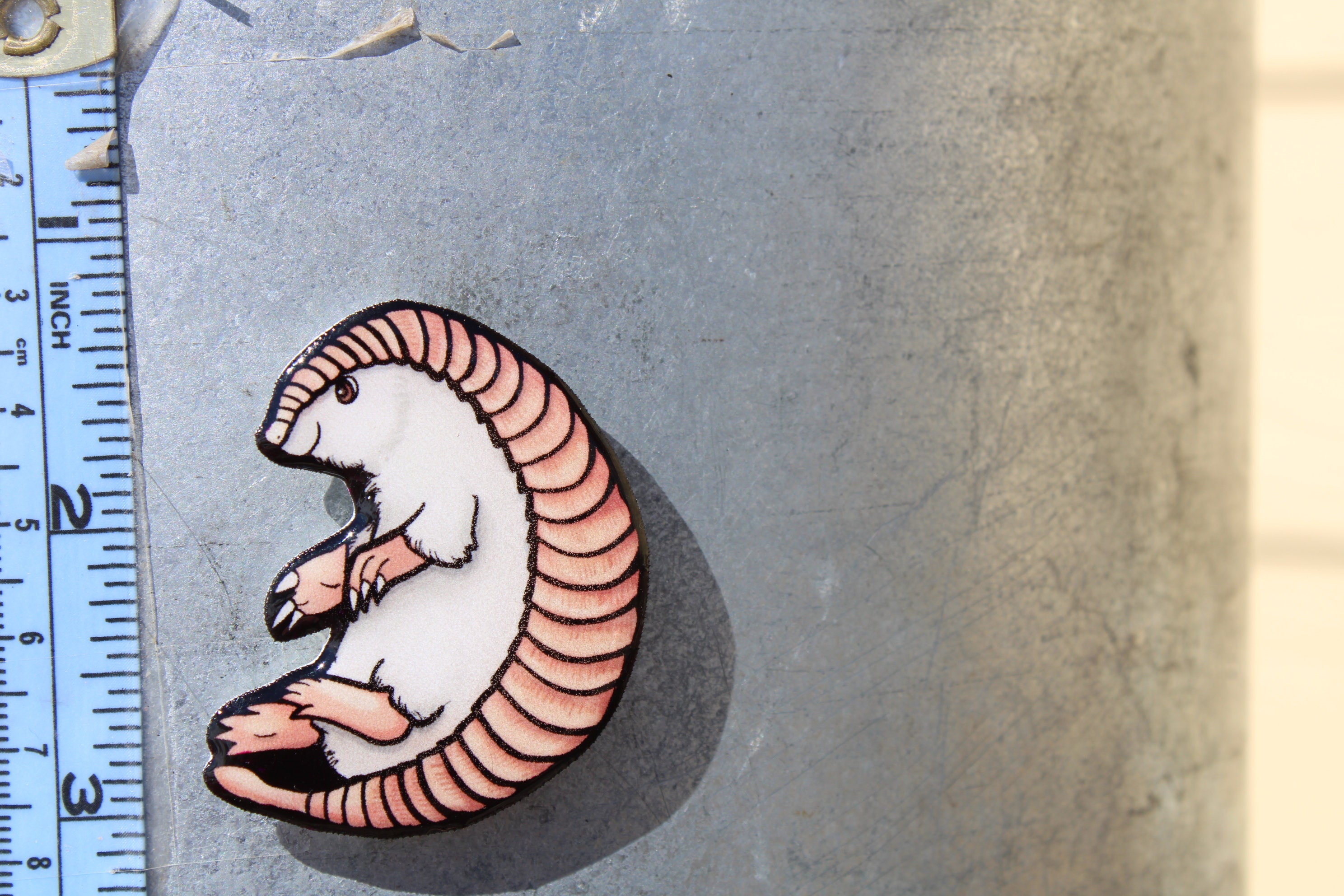 Pink Fairy Armadillo magnet: Gift for dillo lovers vet techs | Etsy