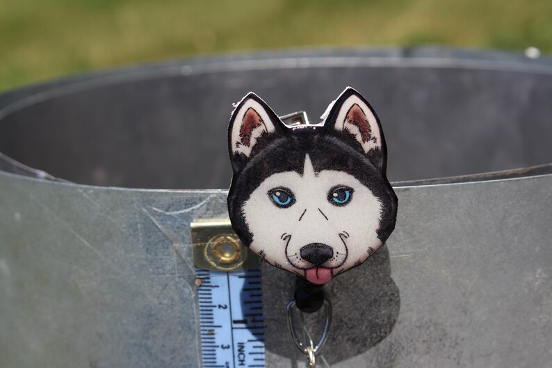 Husky Badge Reel Id Holder Gift Husky Lovers for Nurse's - Etsy