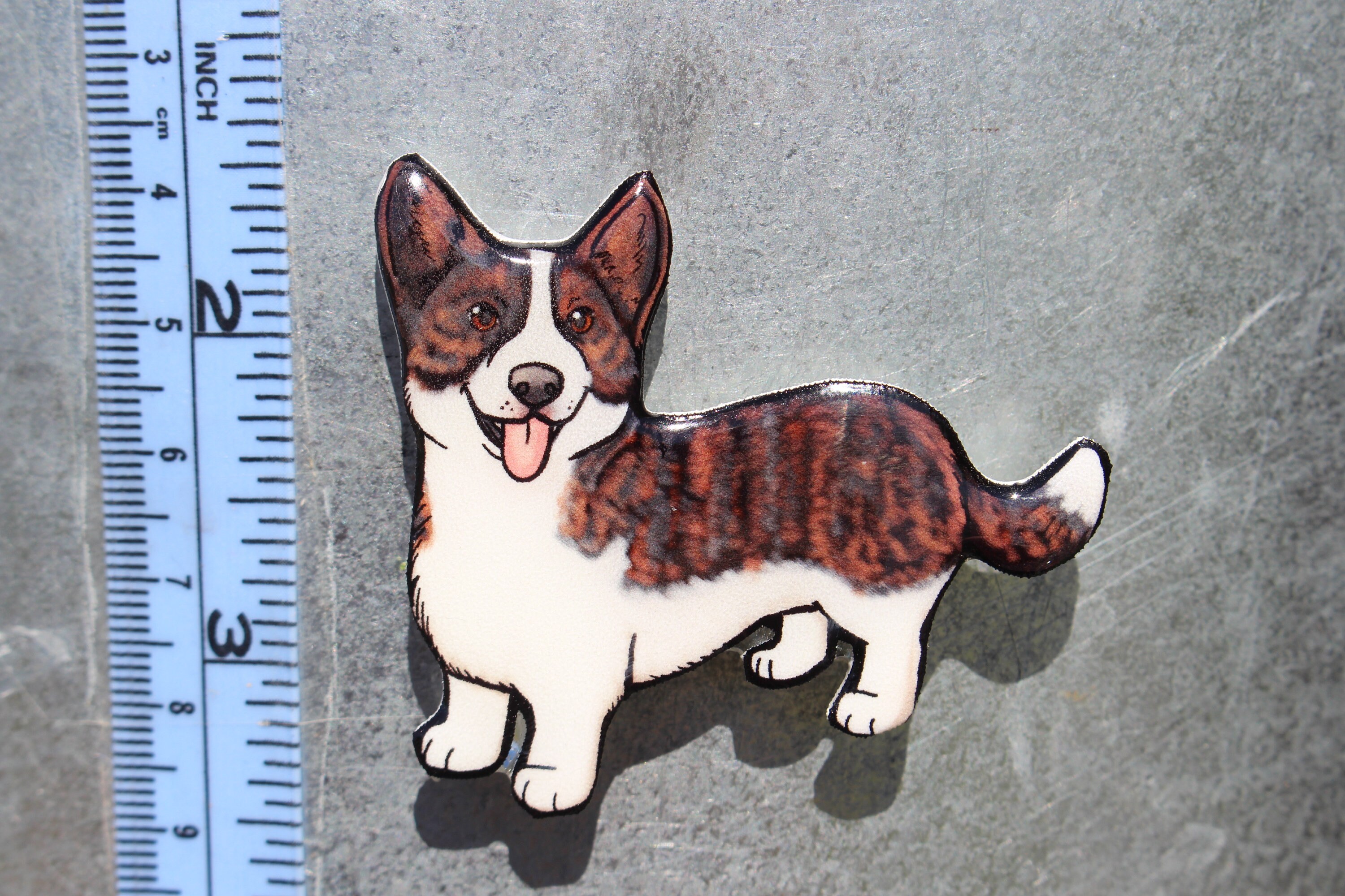 Brindle Cardigan Corgi Magnet : Gift for Corgi Lovers or Corgi | Etsy