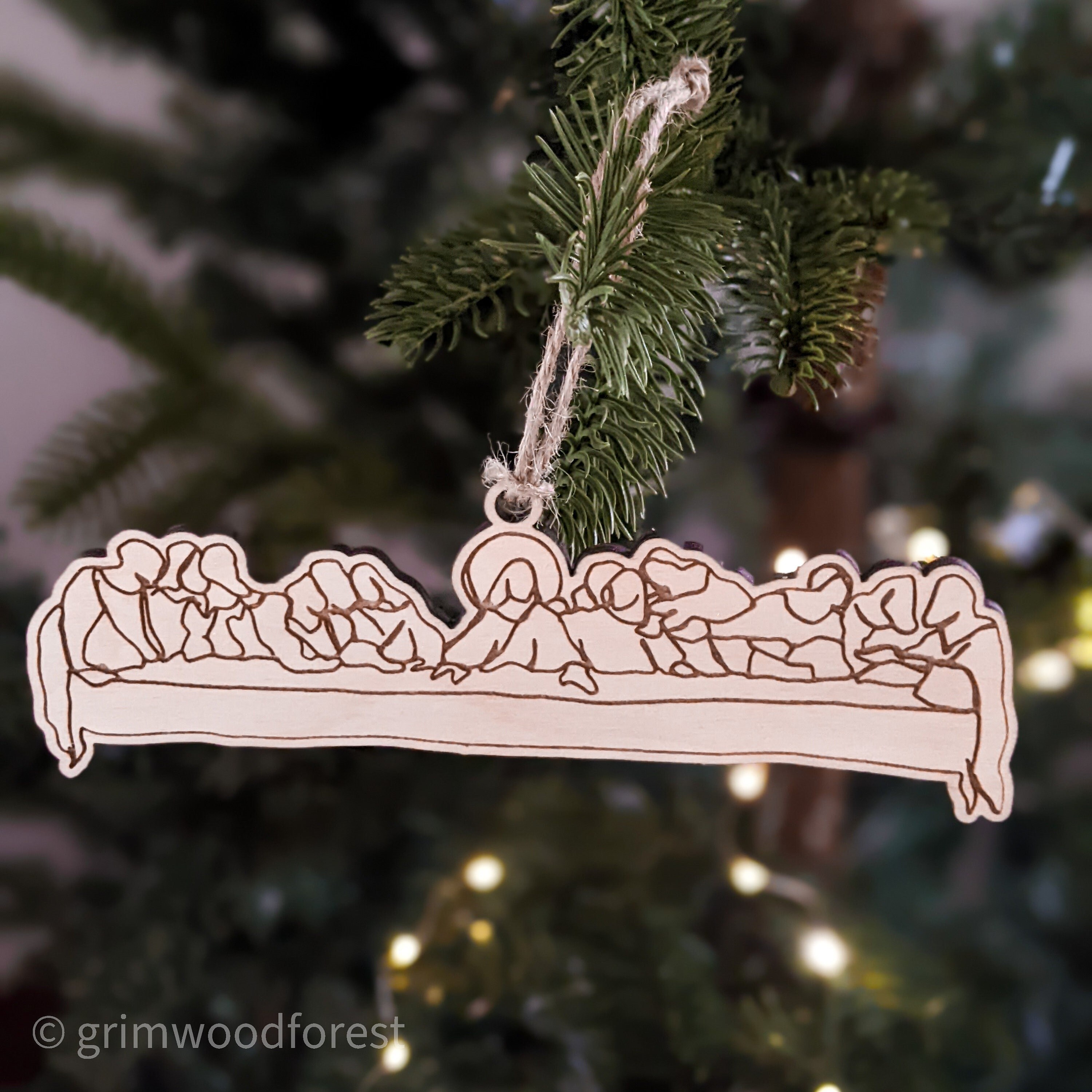 The Last Supper Christmas Ornament Jesus Christian Religious - Etsy