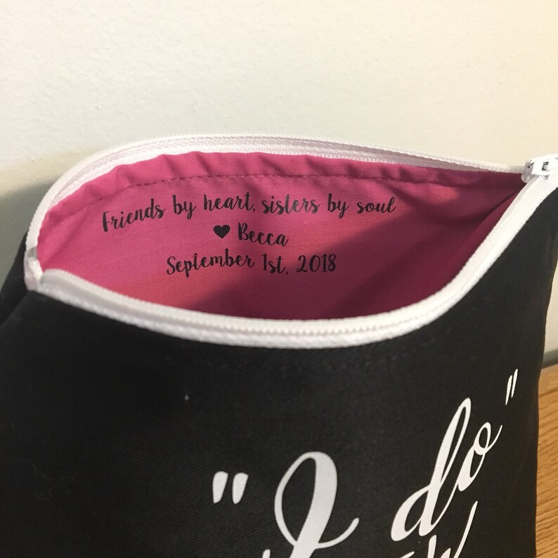 I Do Crew Makeup Bag/ Bridesmaid Bags/ Stagette Bags/ Wedding Bags ...