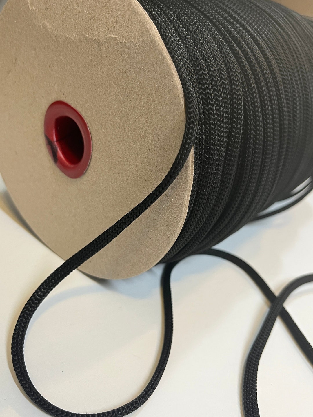 4mm Polypropylene Black Drawstring Drawcord | Bulk Pricing | Sewing ...