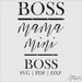Boss Mama Mini Boss SVG | Mom Child Matching | Set | Bundle | Pdf Dxf ...