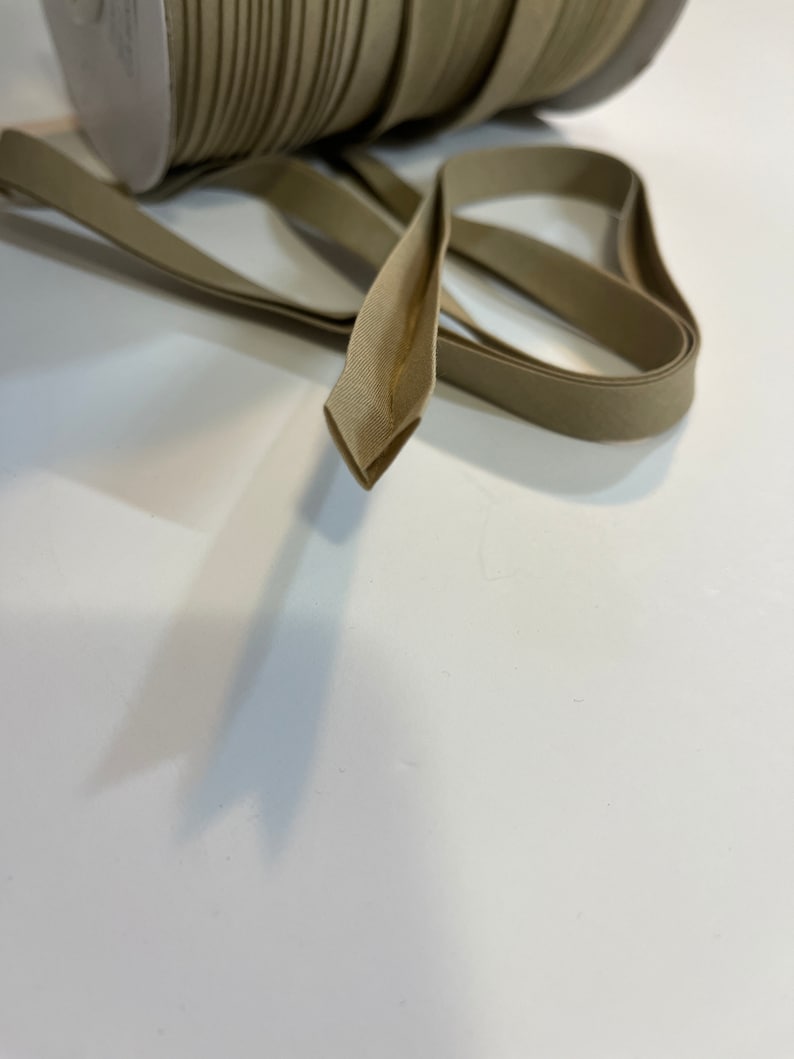 1/2 Inch Double Fold Tan Bias Tape Bulk Pricing Sewing - Etsy
