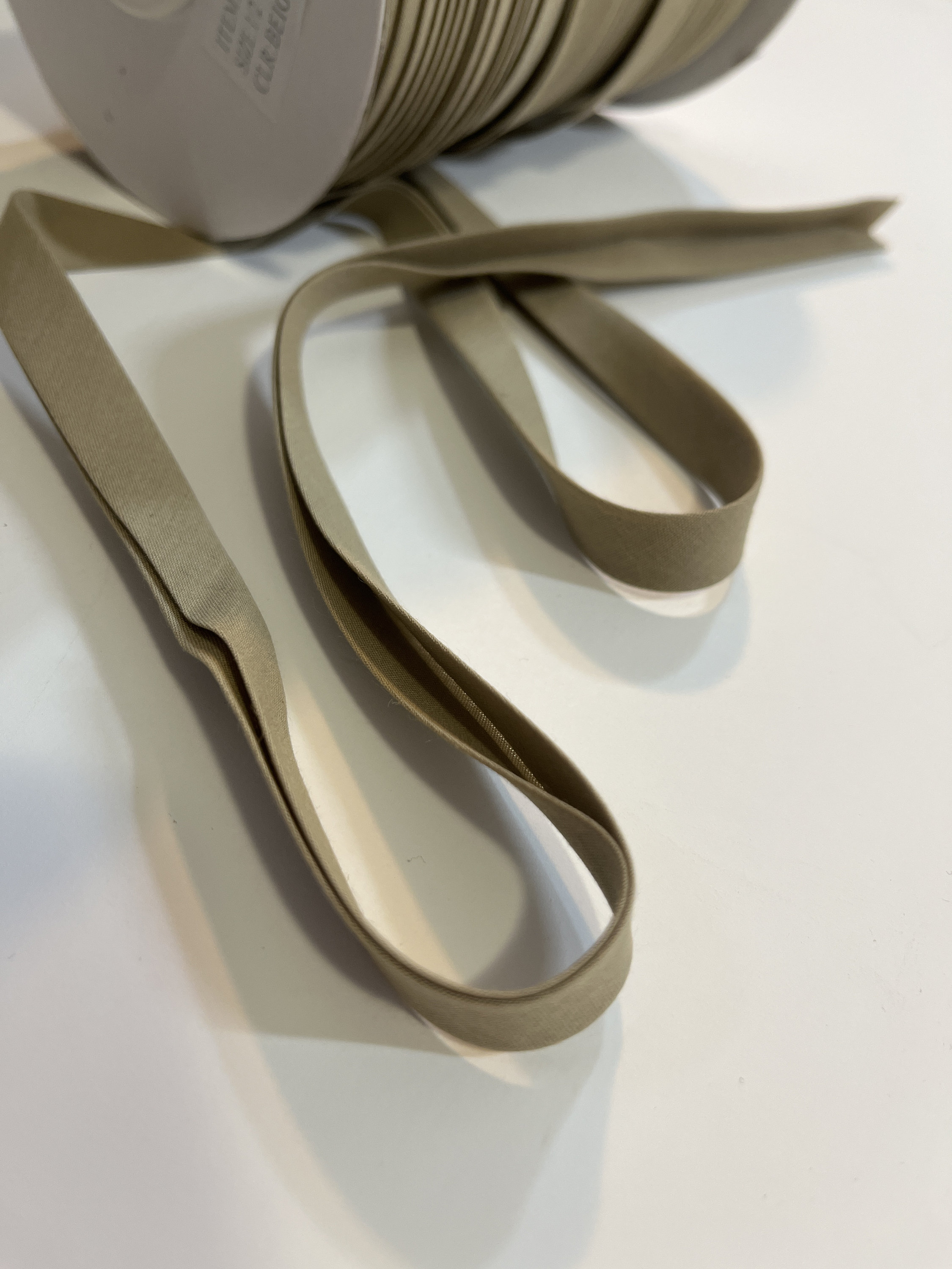 1/2 Inch Double Fold Tan Bias Tape | Bulk Pricing | Sewing Supplies ...